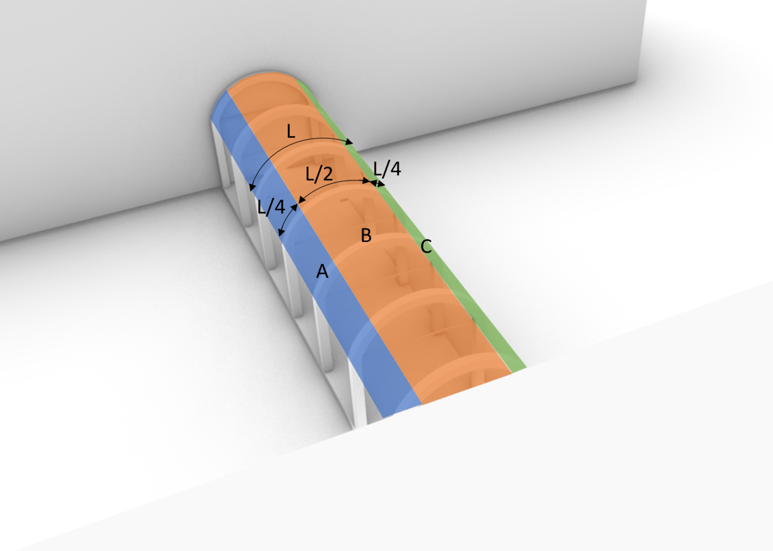 Wind load calculation on an arched roof (Example) - Structural Basics