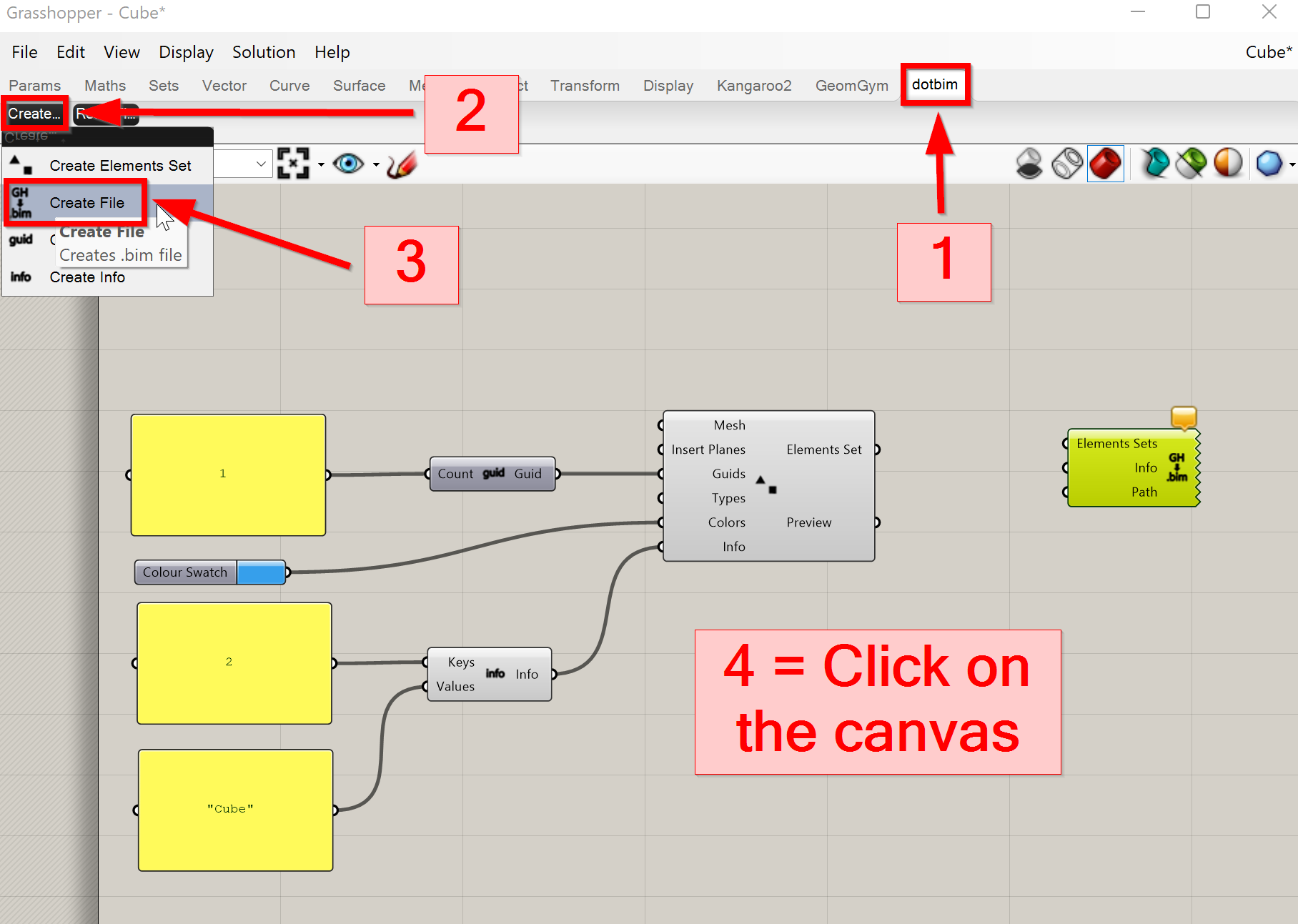 Dotbim: Export A 3D Model From Grasshopper As .bim Format - Structural Basics