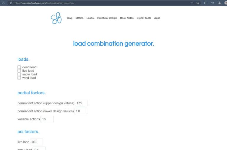 Load Combination Generator [How-To Guide] - Structural Basics