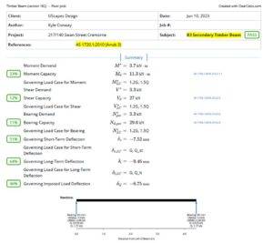 Free Beam Calculator {ClearCalcs} - Structural Basics